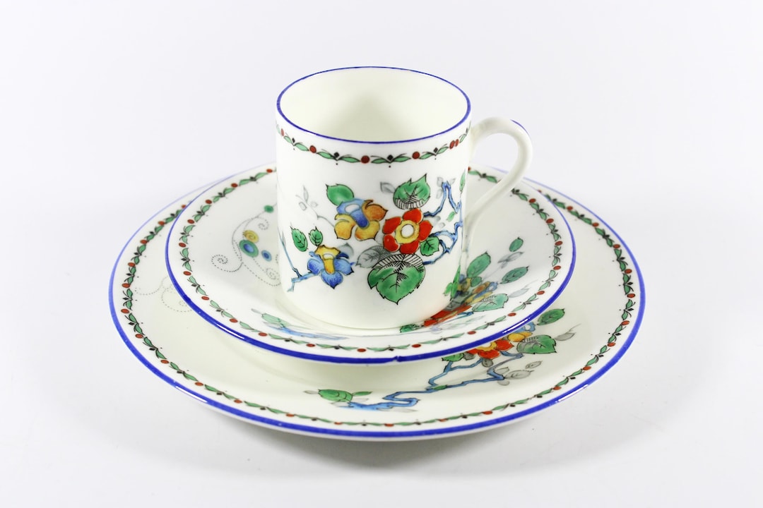 Art Deco Shelley Demitasse Trio /shelley Idalium Pattern 11652 - Etsy