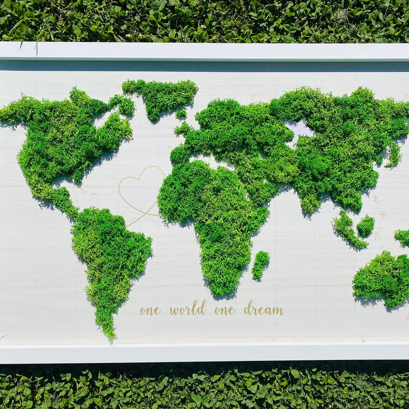 Moss Map - Etsy