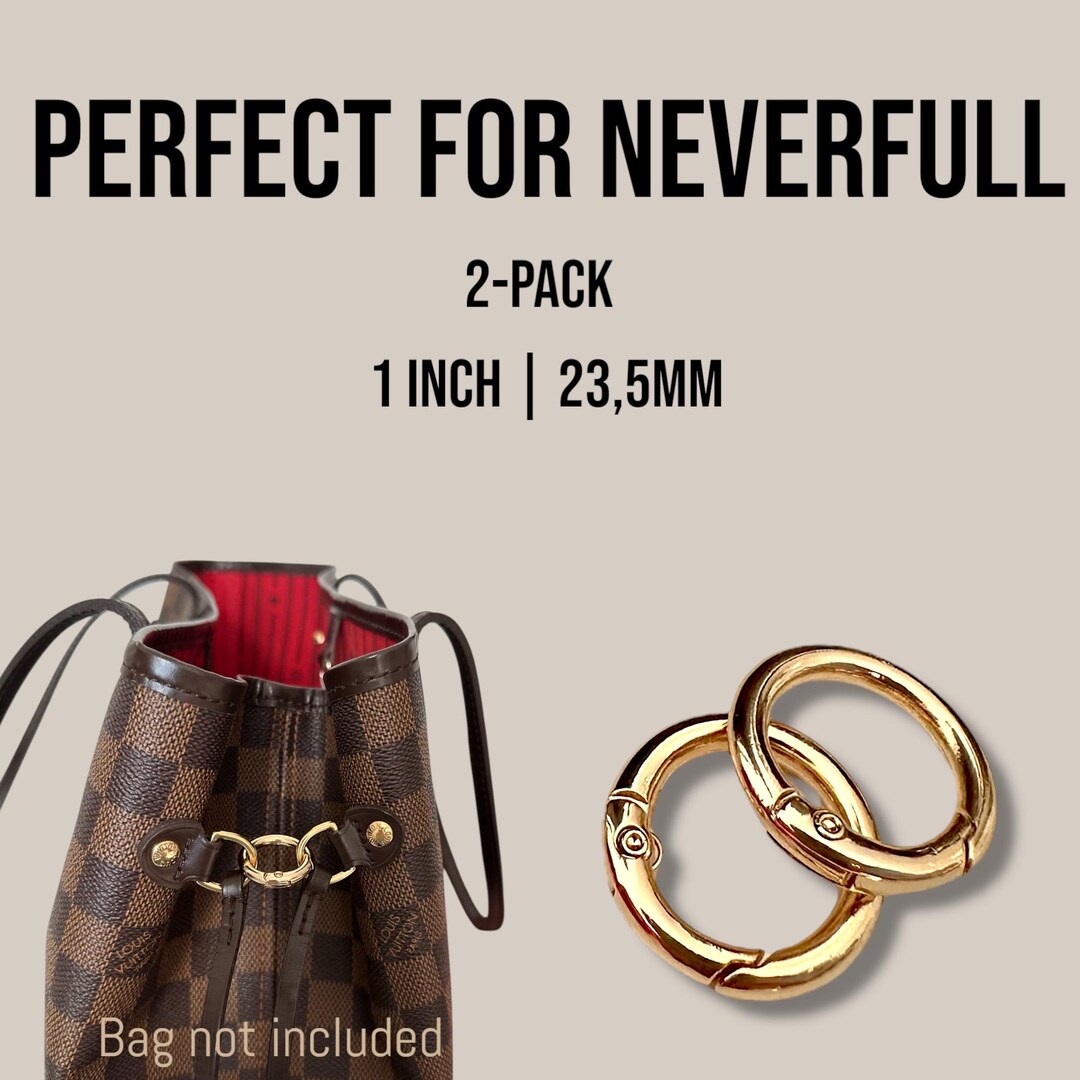 Gold O-ring 2-pack – 23.5 Mm (0.93 Inch) | Neverfull Connector | Bag Charm Hook | Strap Ring ...