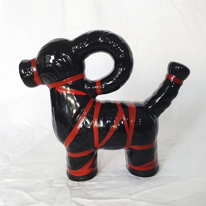 Ceramic Ram Figurine - Etsy