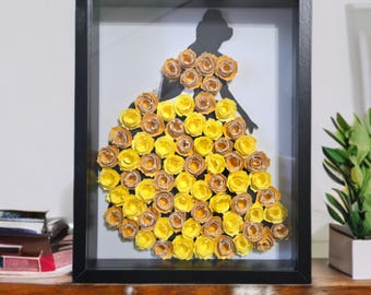 Made to Order Floral Princess Shadow Box - Etsy