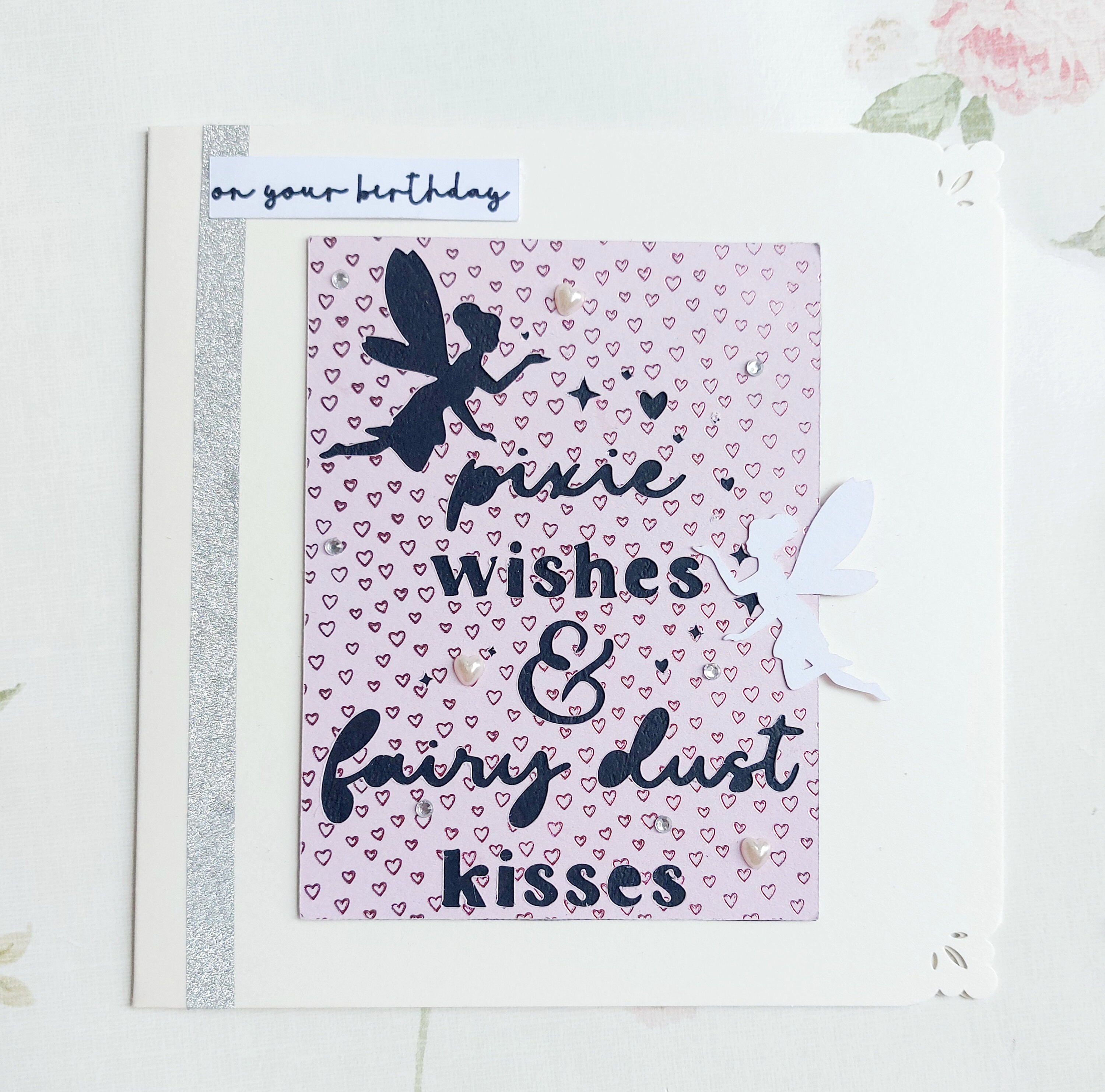 Beautiful Fairy and Pixie Birthday Card. Pixie Wishes & Fairy Dust Kisses. Magical. - Etsy
