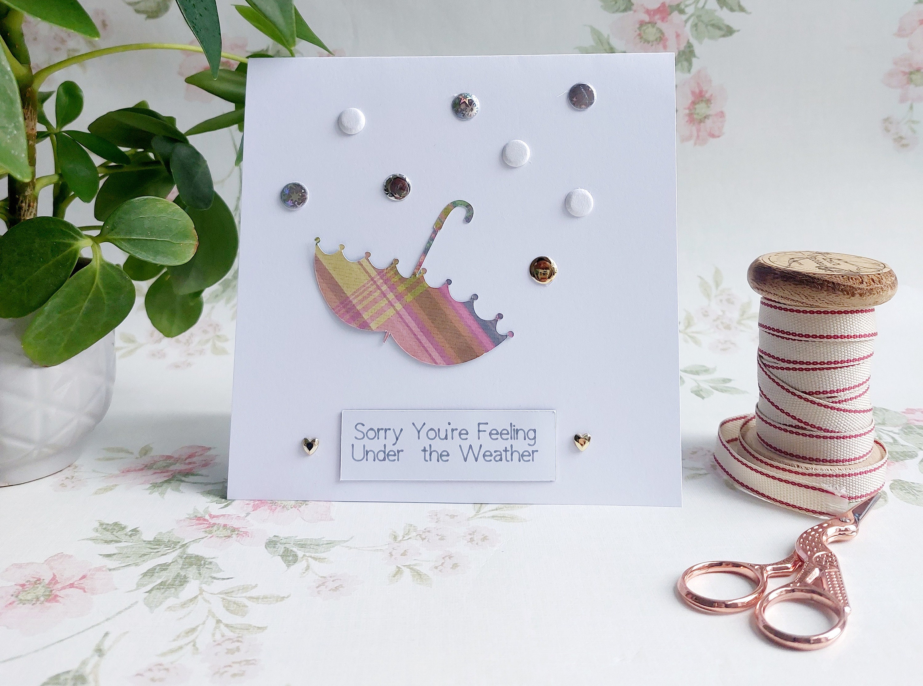Unique Get Well Soon Card. Sorry You're Feeling Under the Weather Card ...