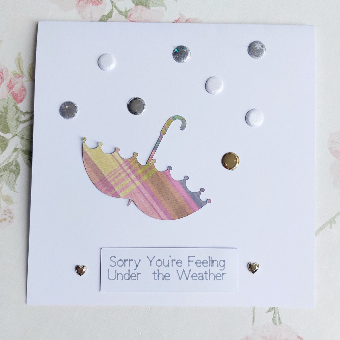 Unique Get Well Soon Card. Sorry You're Feeling Under the Weather Card ...