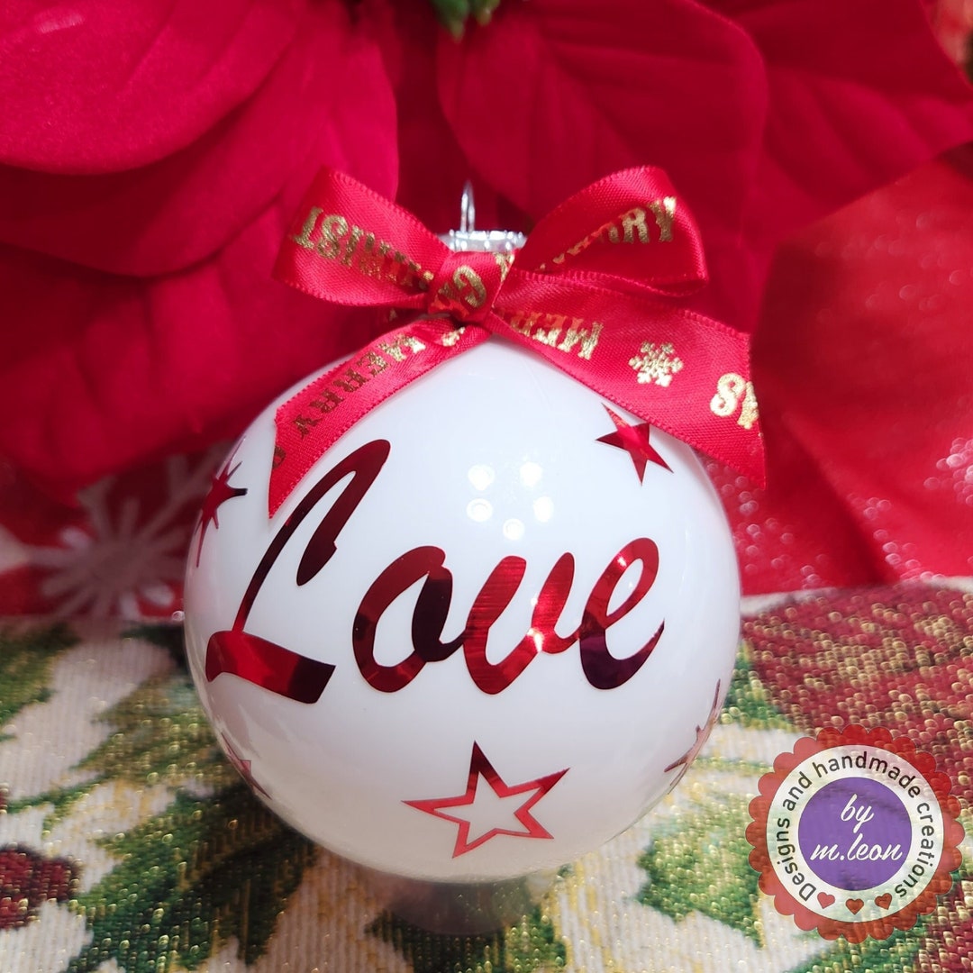 Personalized Christmas Bauble, Custom Name Ornament, Christmas Gift - Etsy