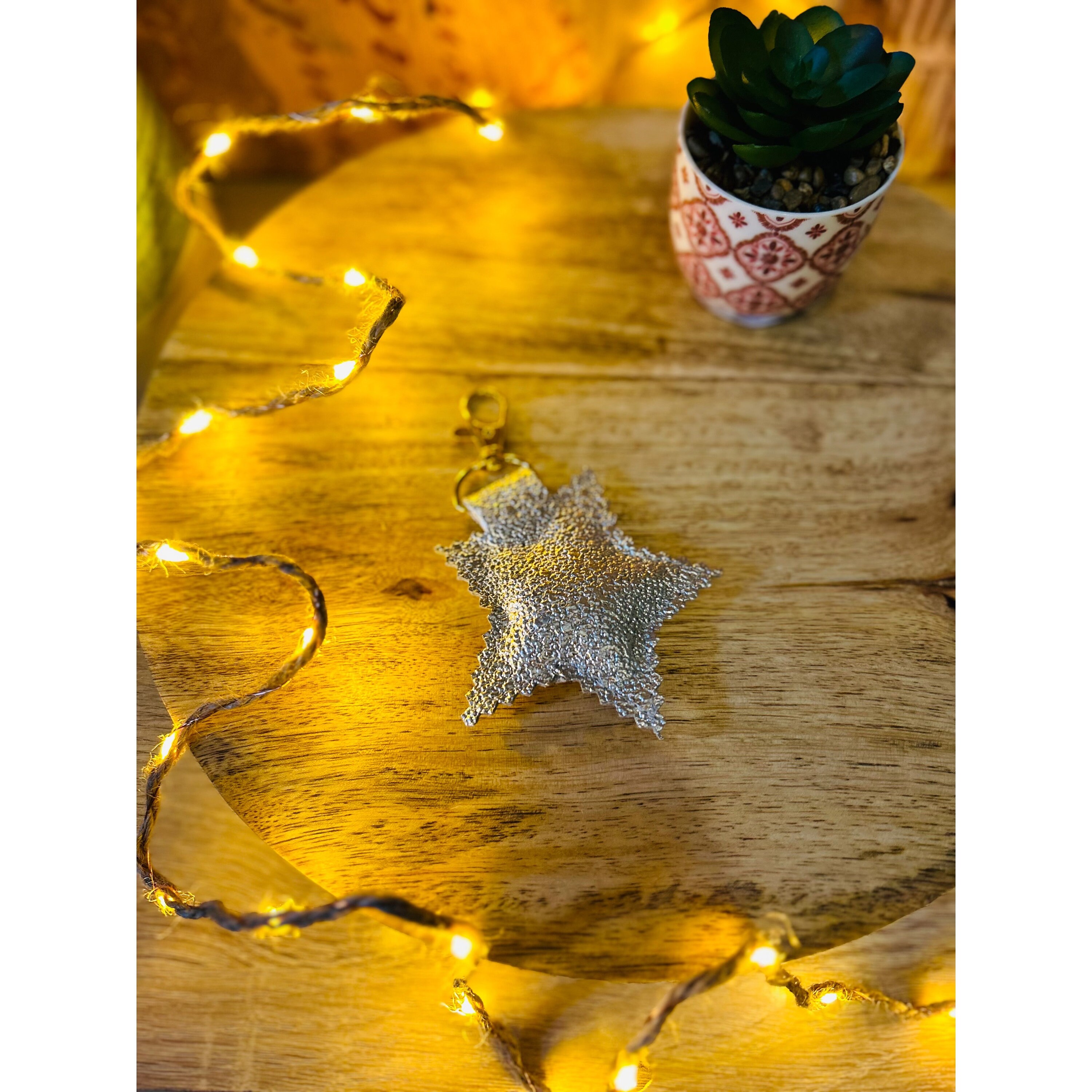 Silver Star Imitation Leather Key Ring, Women's Key Ring, Star Key Ring ...