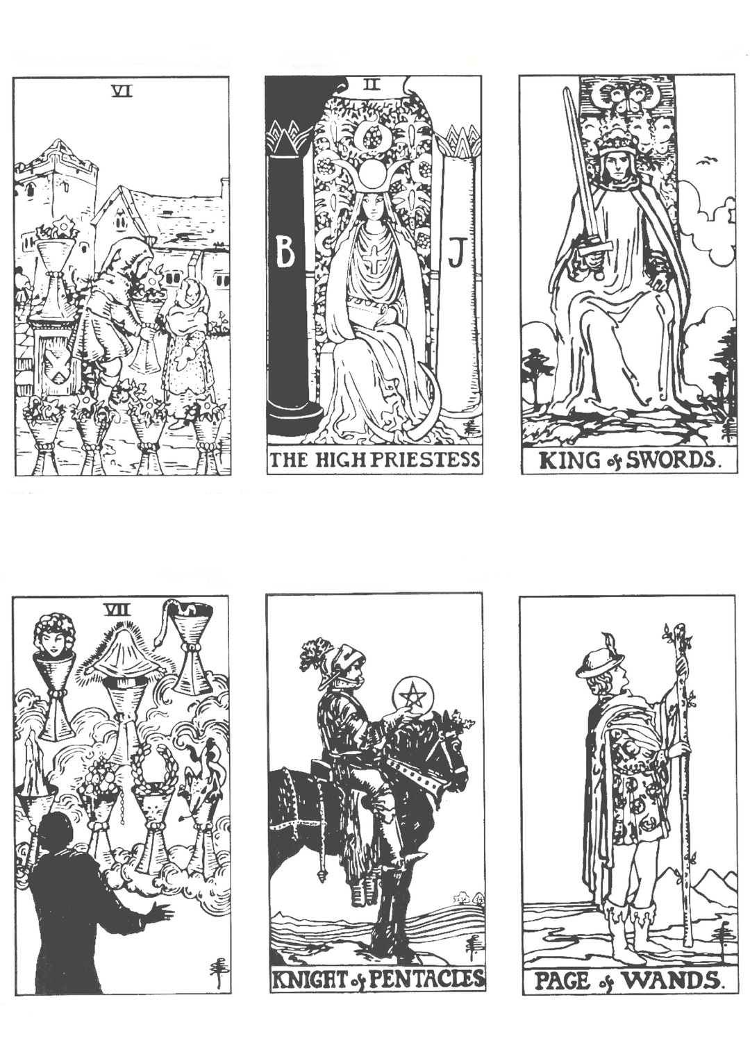 Full Deck of Rider Waite Tarot Cards, Major and Minor Arcanas, Instant ...