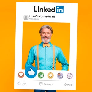 PRINTED Premium Personalised Linkedin Profile Selfie Frame Ideal for ...