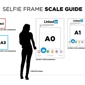 PRINTED Premium Personalised Linkedin Profile Selfie Frame Ideal for ...