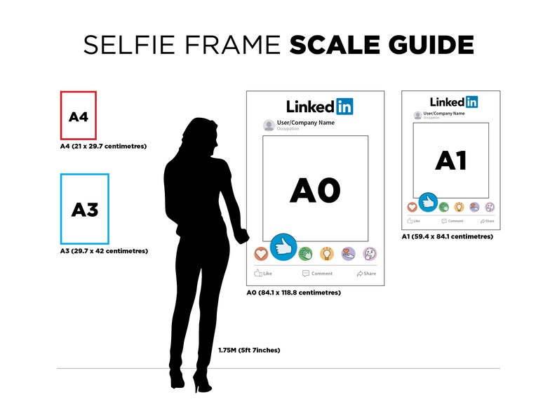 PRINTED Premium Personalised Linkedin Profile Selfie Frame Ideal for ...