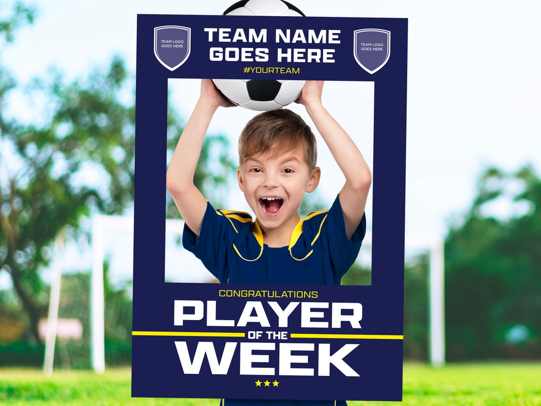 Personalised Sport Photo Booth Frame, Team Selfie Prop - Etsy