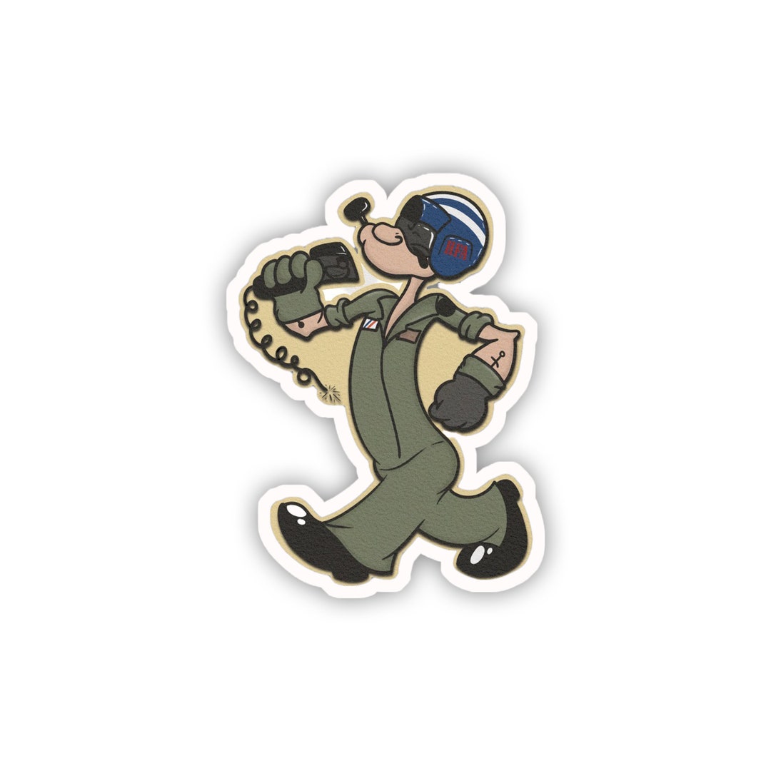 Popeye Hoist Operator Sticker - Etsy