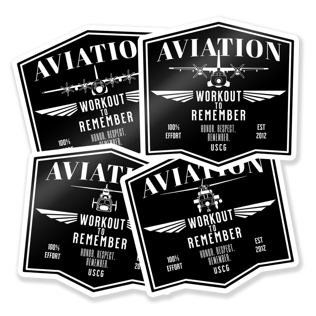 2025 USCG Workout to Remember Airframe Stickers - Etsy