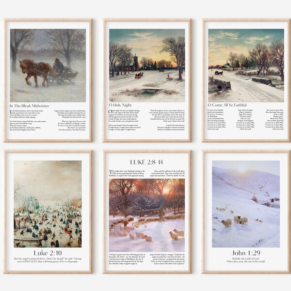 Christian Christmas Poster - Etsy