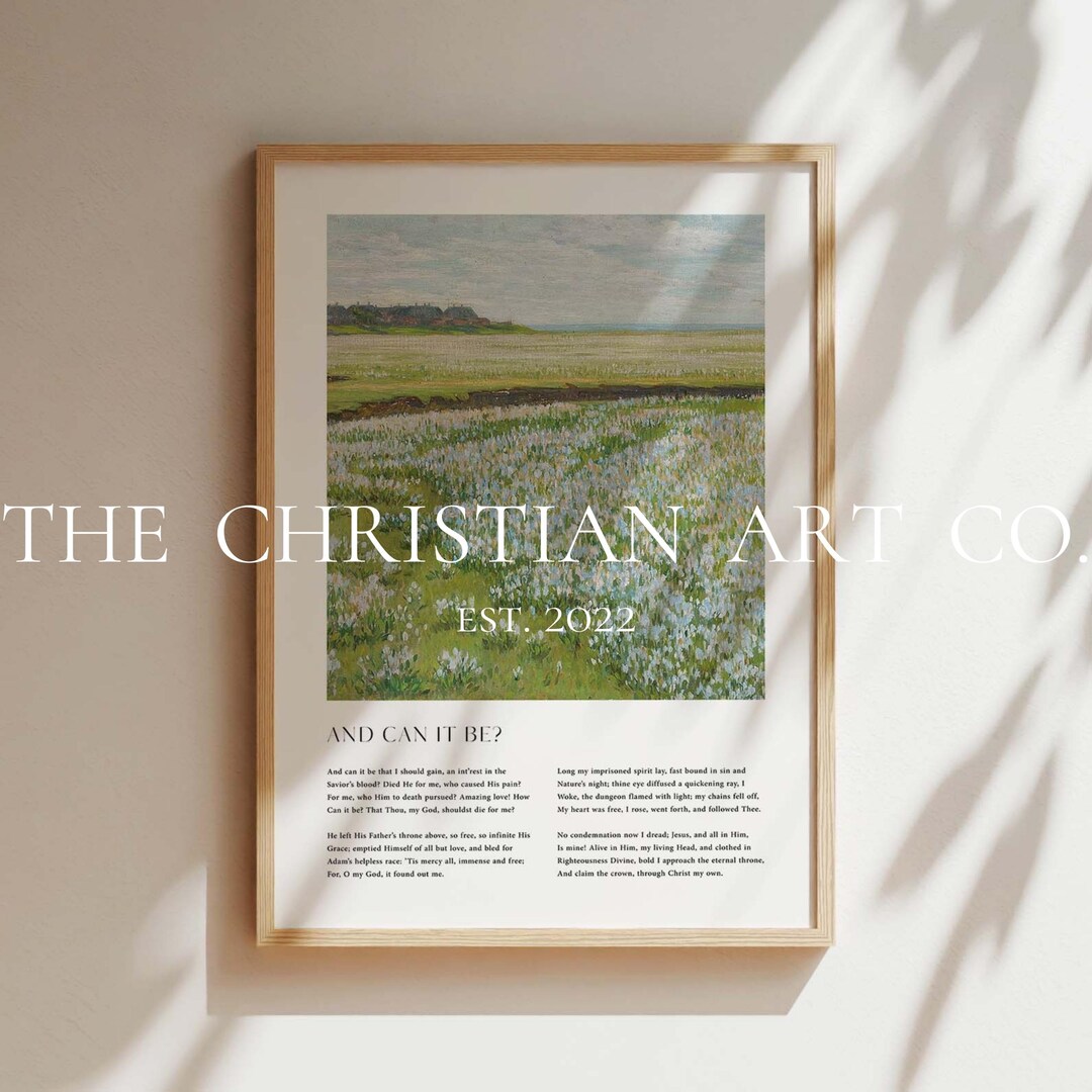 Hymn Christian Wall Decor, and Can It Be Religious Home Wall Art ...