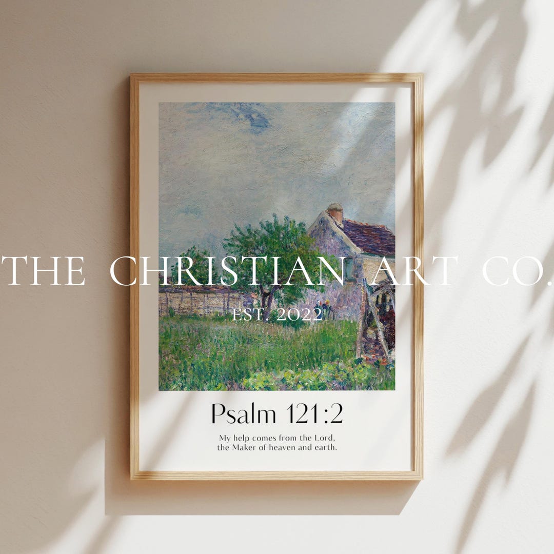 Psalm 121 Christian Wall Decor, Aesthetic Faith Poster, Religious Home ...