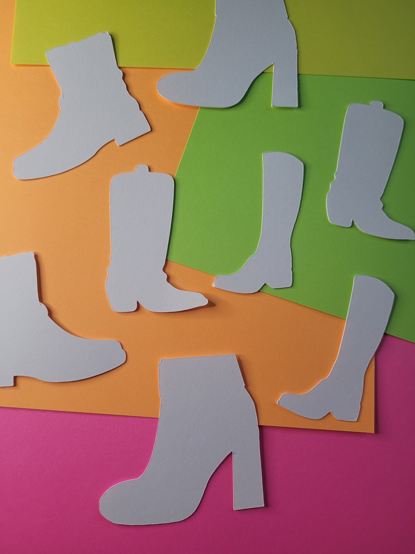 BOOT Cutouts Classroom Cutouts Die Cuts for Coloring and Decorating ...