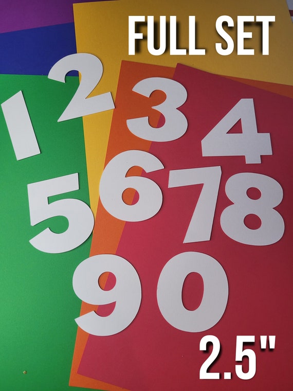 Number Cutouts Classroom Cutouts Die Cuts for Coloring and - Etsy