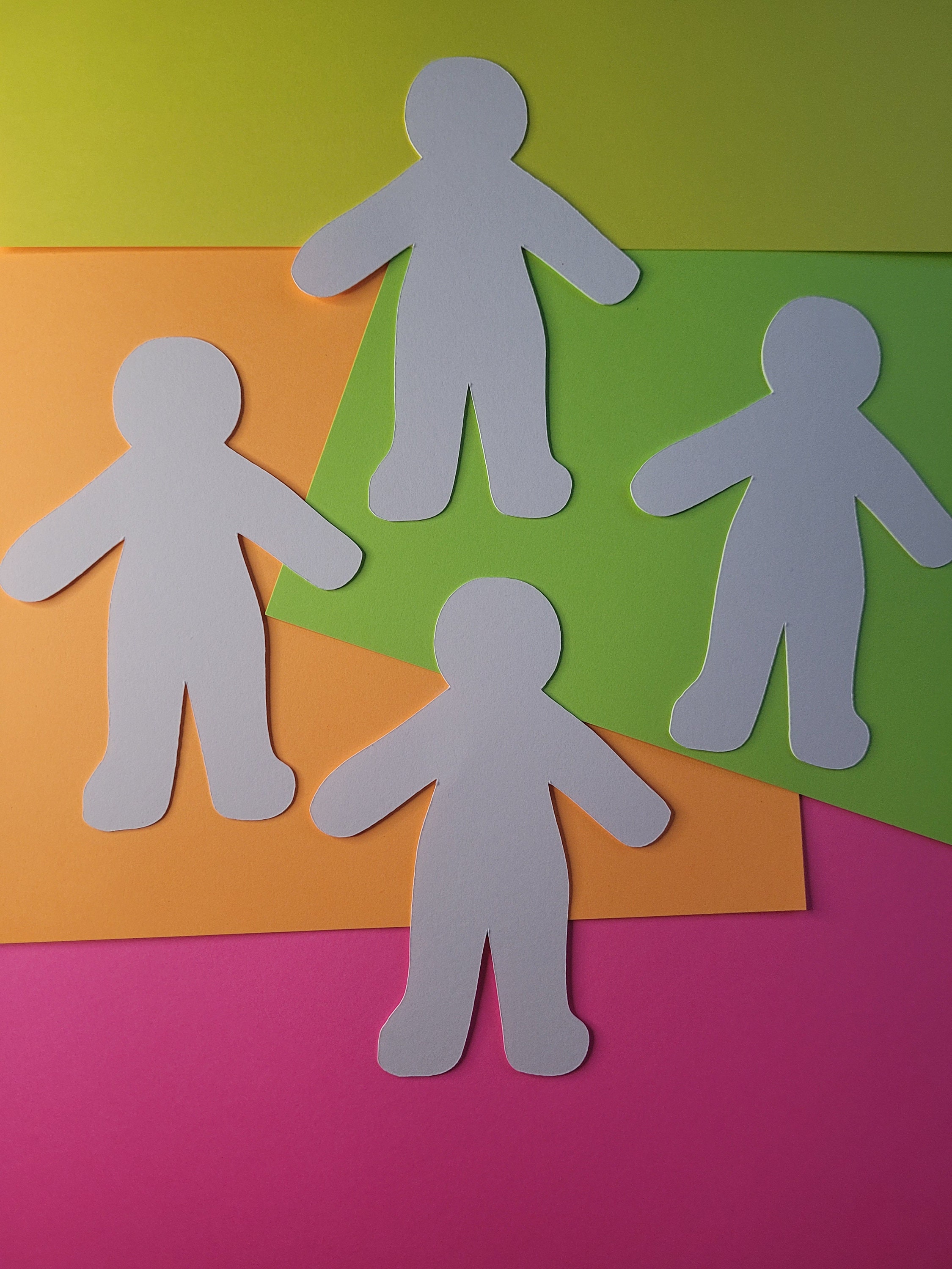 People / Kids Classroom Cutouts Die Cuts for Coloring and - Etsy