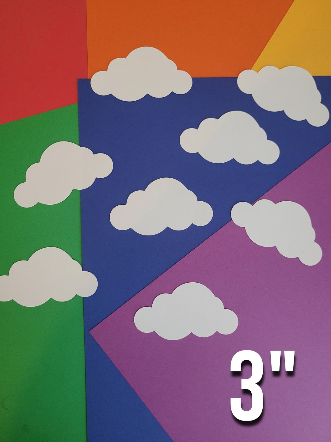 CLOUDS CUTOUTS Classroom Cutouts Die Cuts for Coloring and Decorating ...