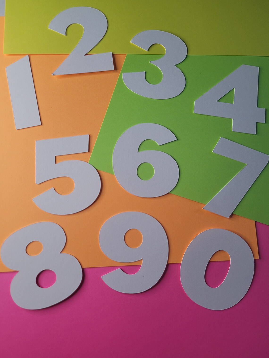 Number Cutouts Classroom Cutouts Die Cuts for Coloring and - Etsy