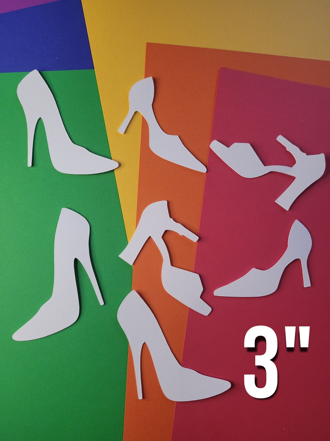 HIGH HEEL SHOES Cutouts Classroom Cutouts Die Cuts for Coloring and ...