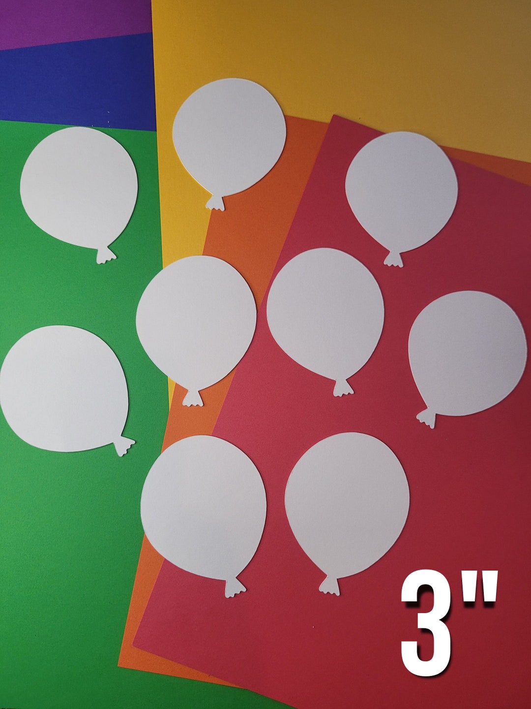 Balloon Cutouts Classroom Die Cuts for Coloring and Decorating ...