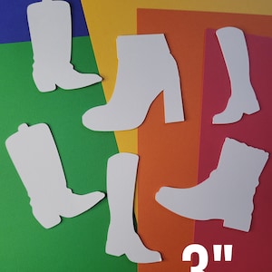 BOOT Cutouts Classroom Cutouts Die Cuts for Coloring and Decorating ...