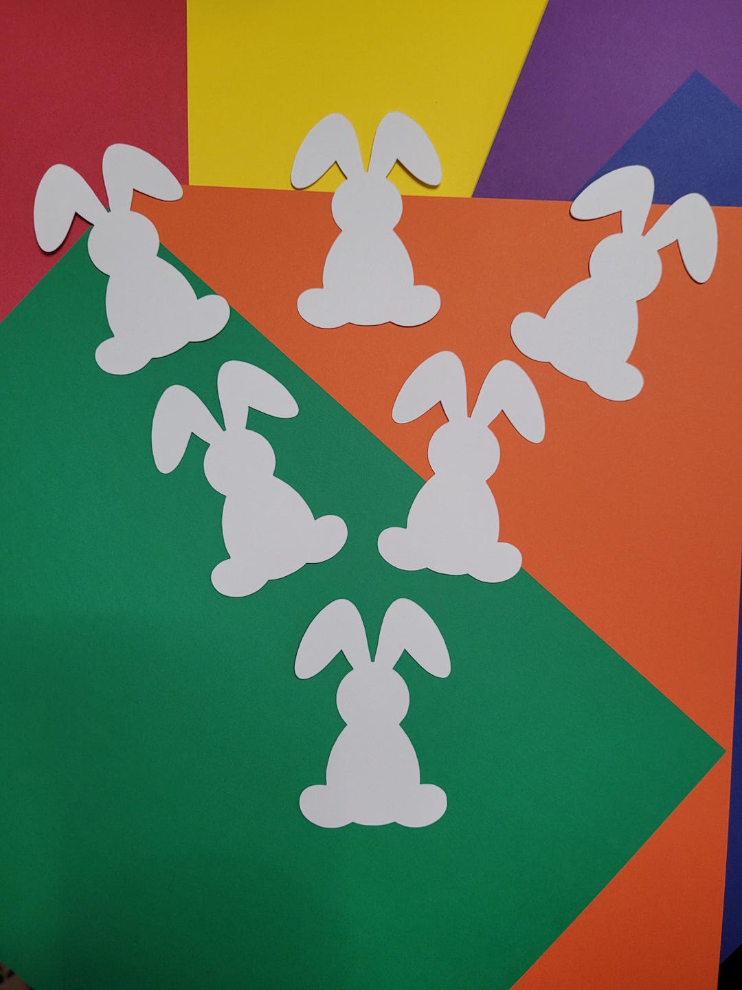 Bunny Cutouts – Easter Bunny Die Cuts – Spring Rabbit Shapes – Paper ...