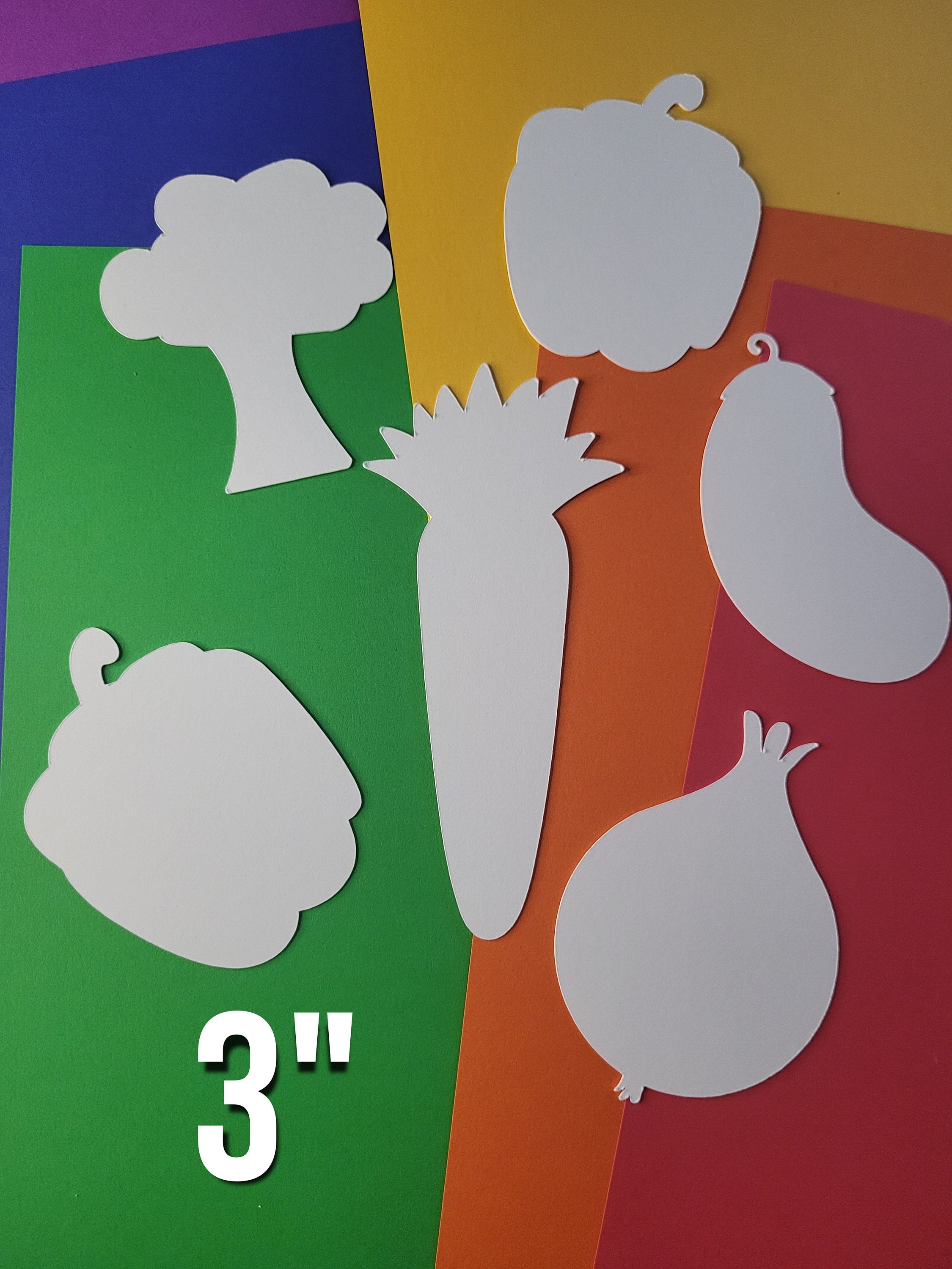 VEGETABLES Cutouts Classroom Cutouts Die Cuts for Coloring and ...