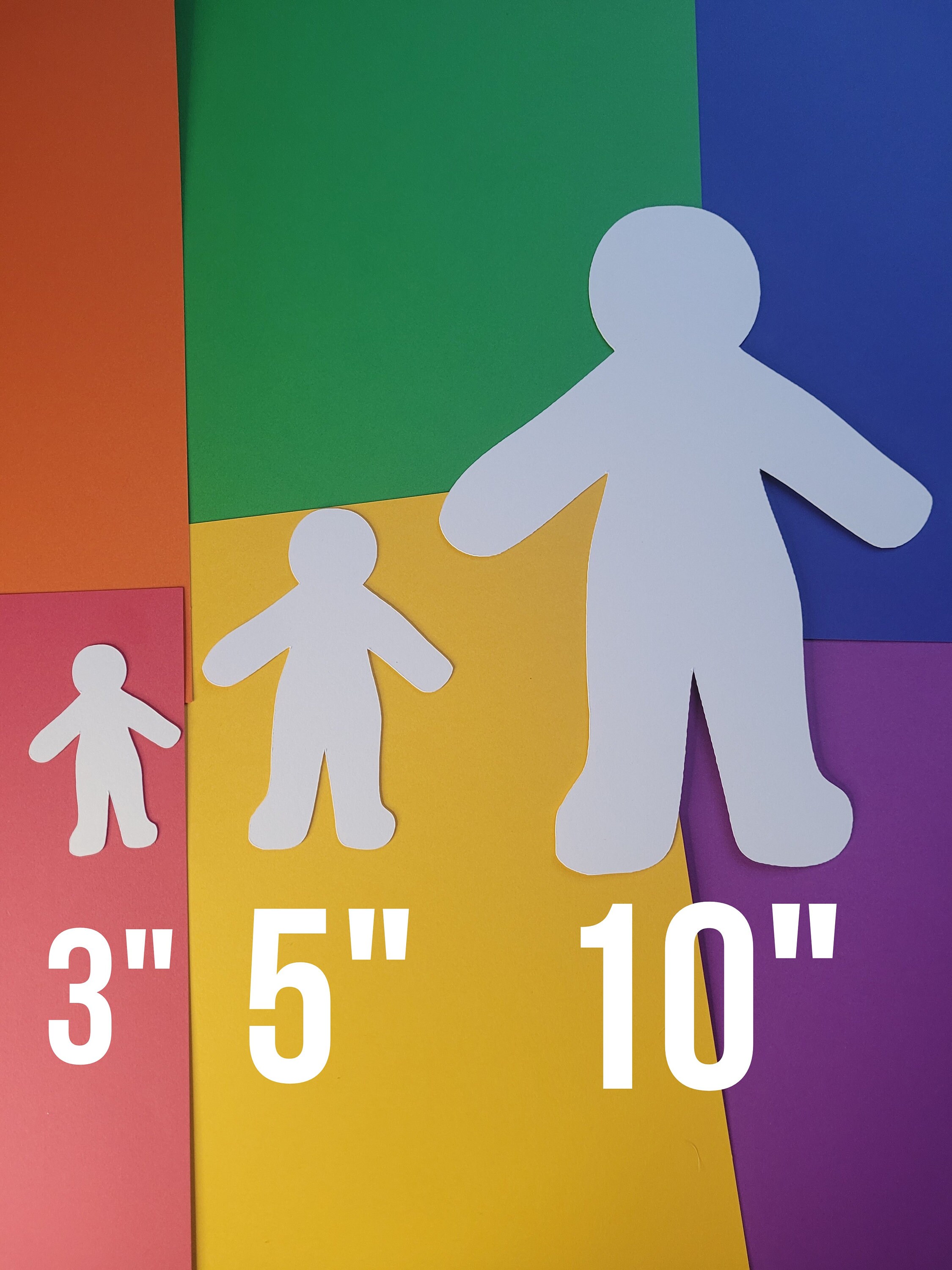 People / Kids Classroom Cutouts Die Cuts for Coloring and - Etsy