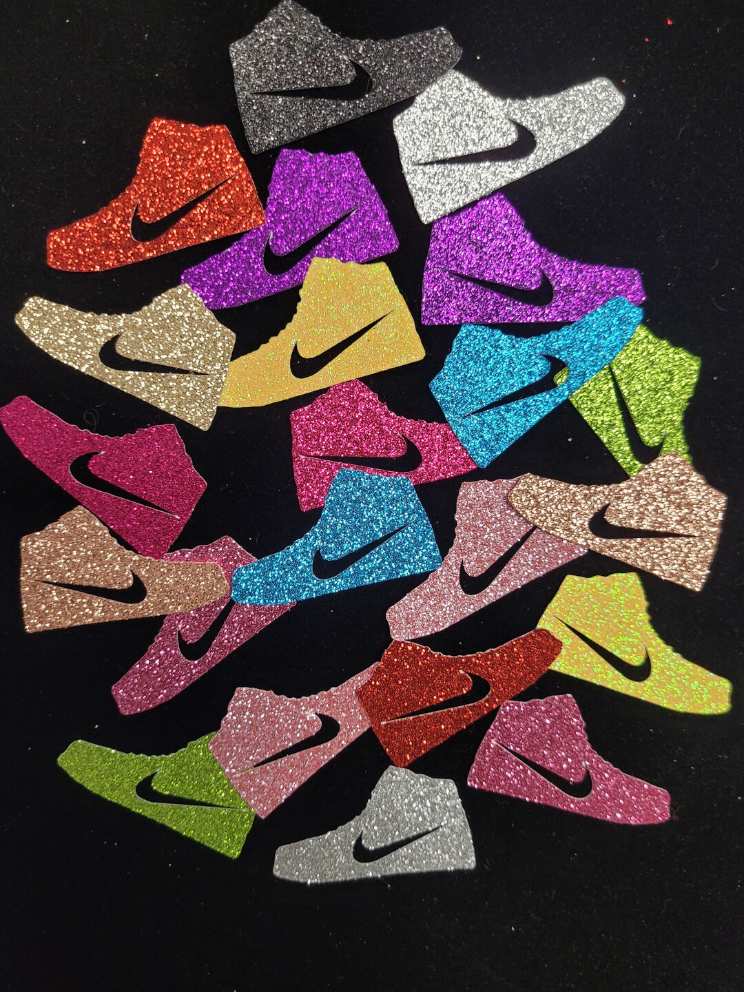 MULTICOLORED SNEAKERBALL CONFETTI Air Force Ones Jordan's Sneakers Pink ...
