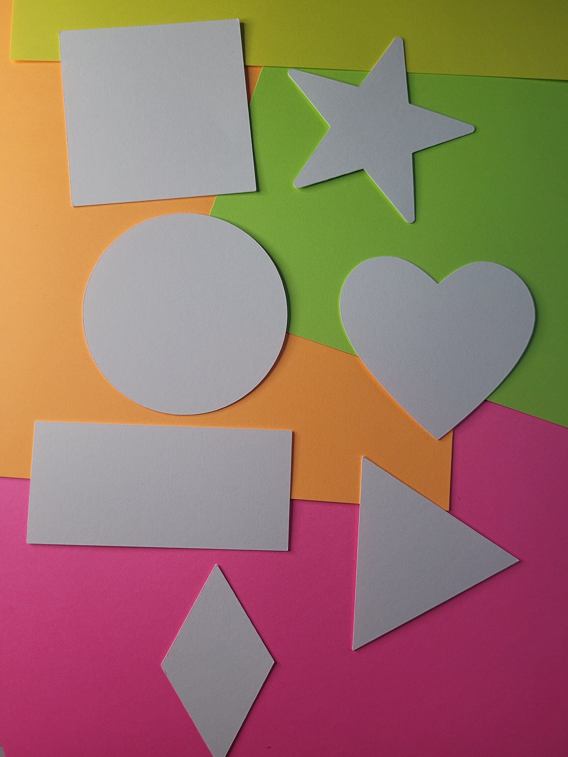 SHAPES Cutout Classroom Cutouts Die Cuts for Coloring and - Etsy