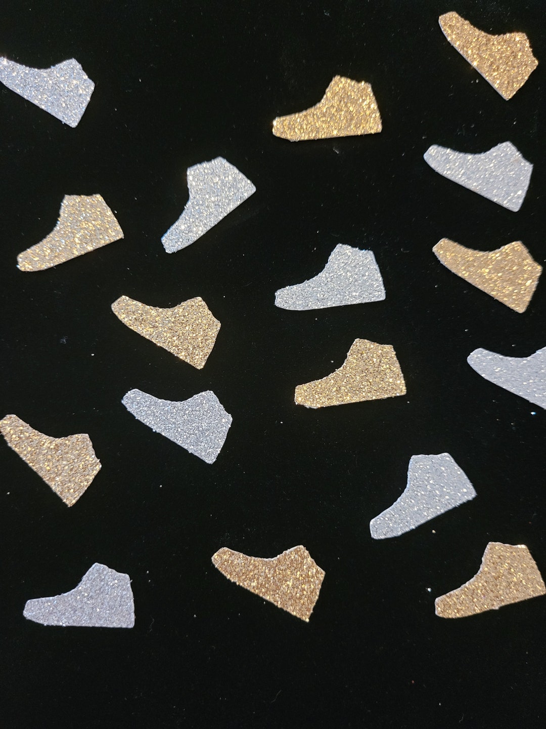 Mini Sneaker Confetti | Gold & Silver Glitter, Table Scatters - Etsy