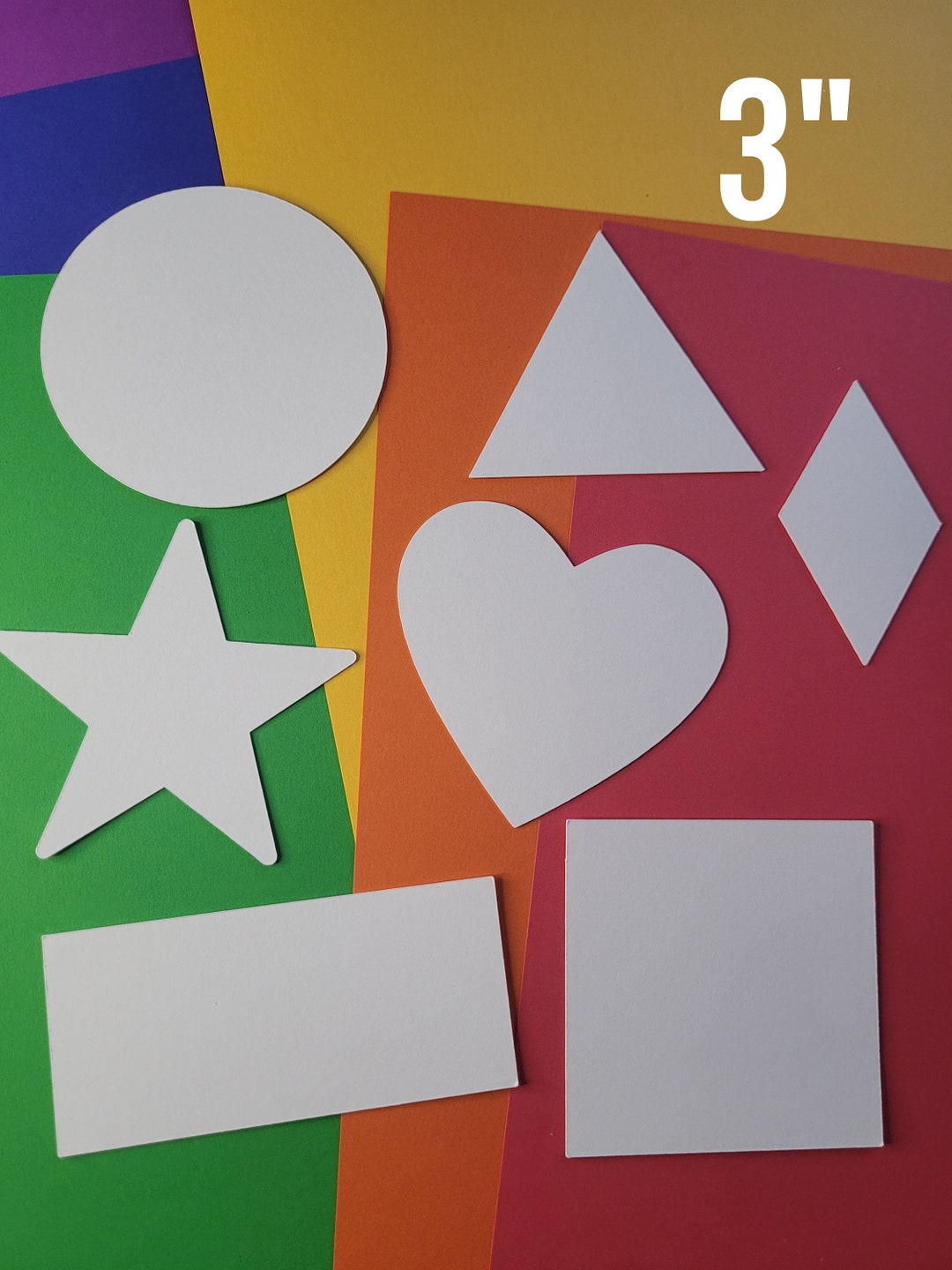 SHAPES Cutout Classroom Cutouts Die Cuts for Coloring and Decorating ...