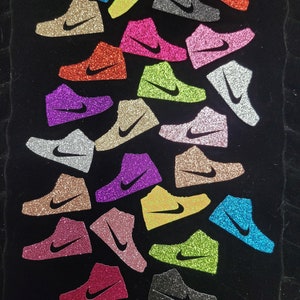 MULTICOLORED SNEAKERBALL CONFETTI Air Force Ones Jordan's Sneakers Pink ...
