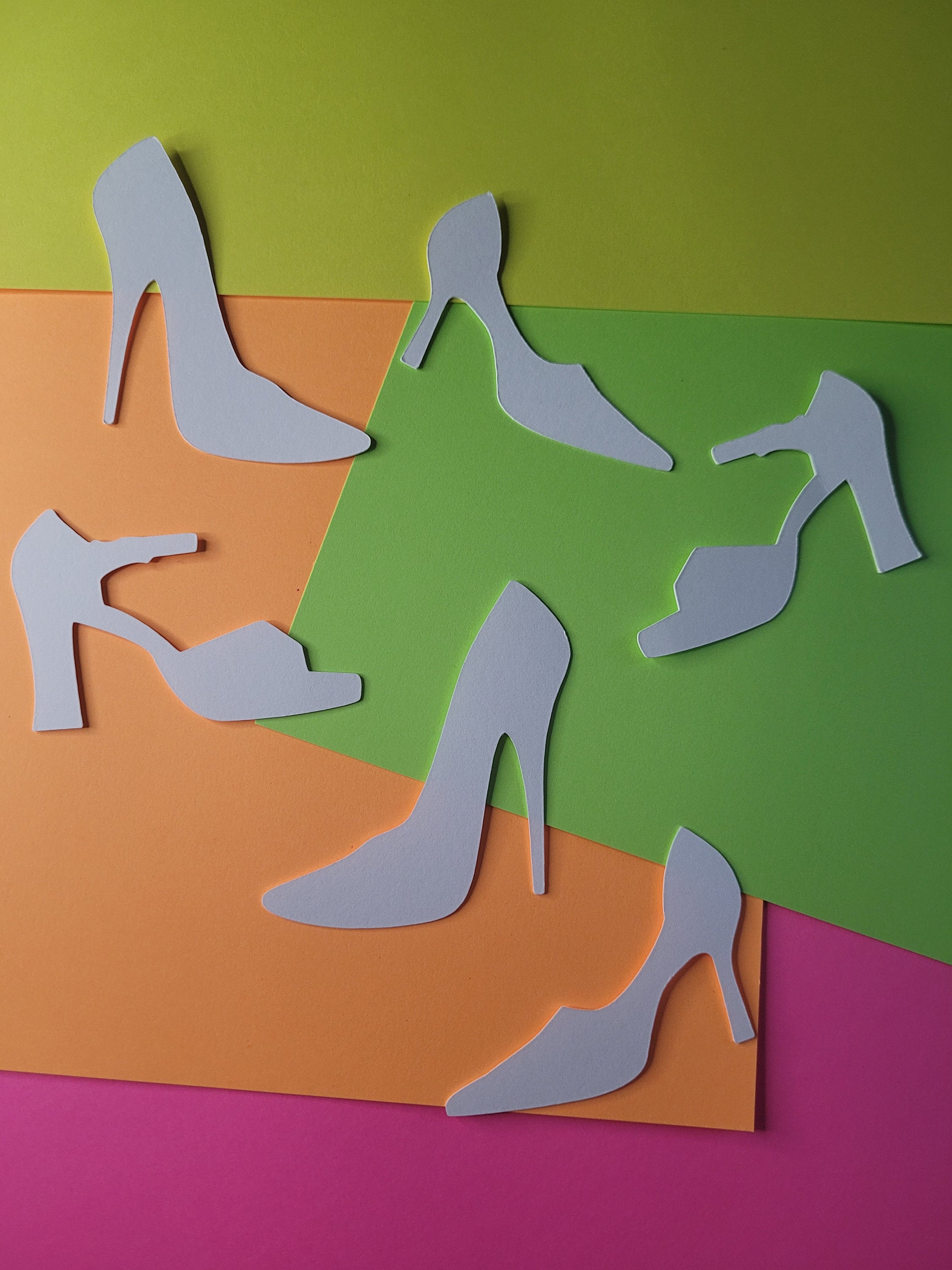 HIGH HEEL SHOES Cutouts Classroom Cutouts Die Cuts for - Etsy