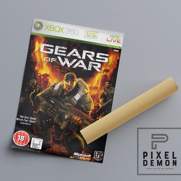 Gears of war poster - Etsy México