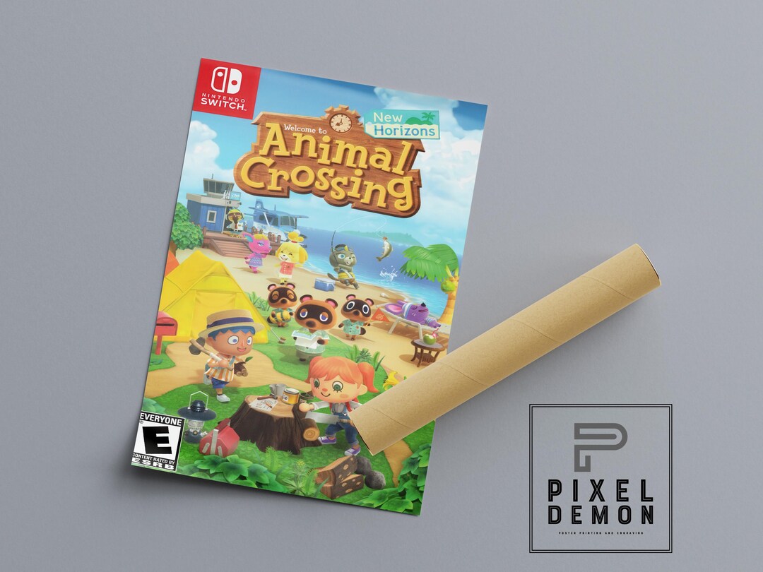 2020s Animal Crossing Gamer Poster Retro Classic Gaming Wall Art Print ...