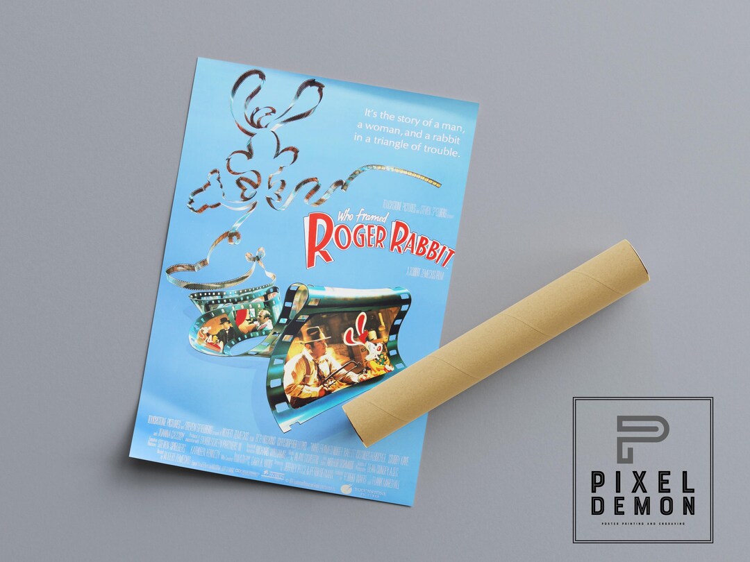 Who Framed Roger Rabbit Movie Poster Classic Wall Art Print - Etsy