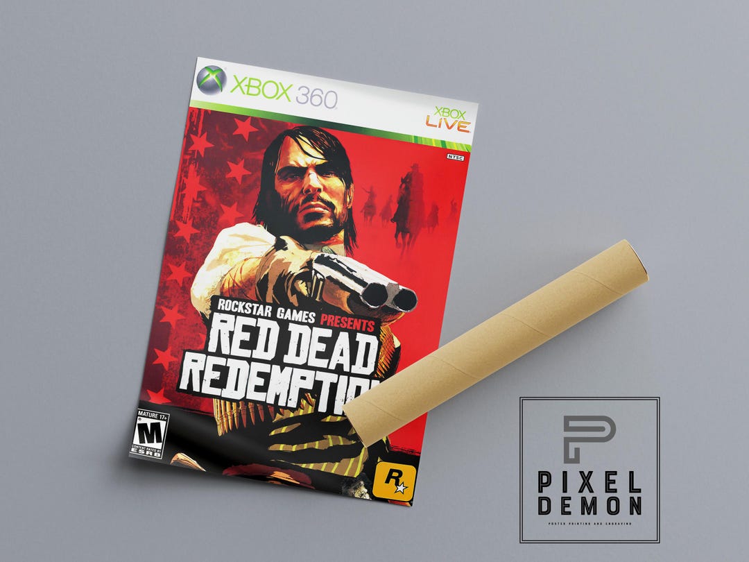 2010s Red Dead Redemption Gamer Poster Retro Classic Gaming Wall Art ...