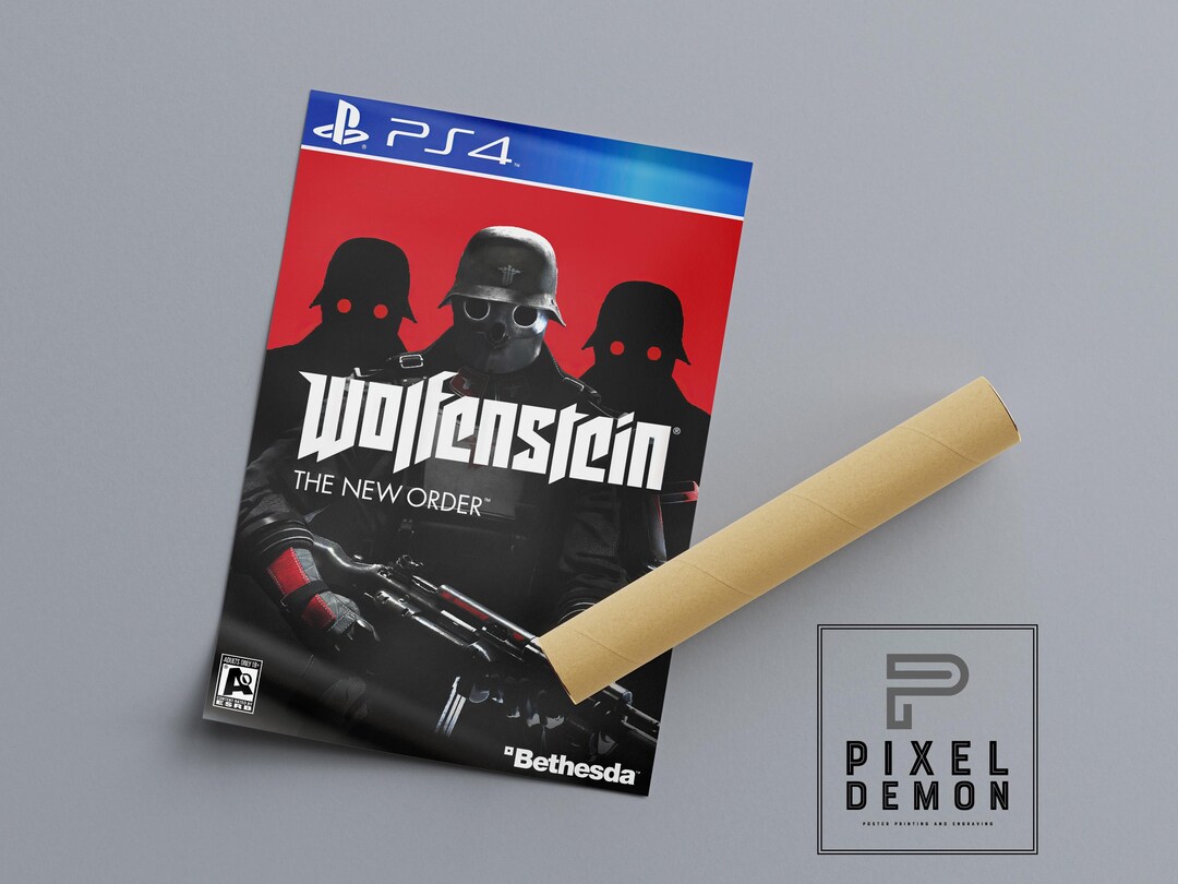 2010s Wolfenstein Gamer Poster Retro Classic Gaming Wall Art Print - Etsy