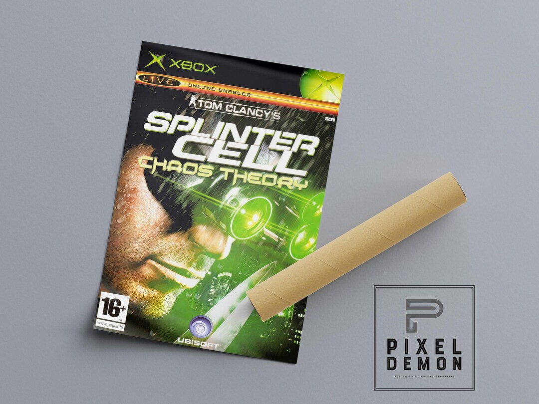 2000s Splinter Cell Gamer Poster Retro Classic Gaming Wall Art Print ...