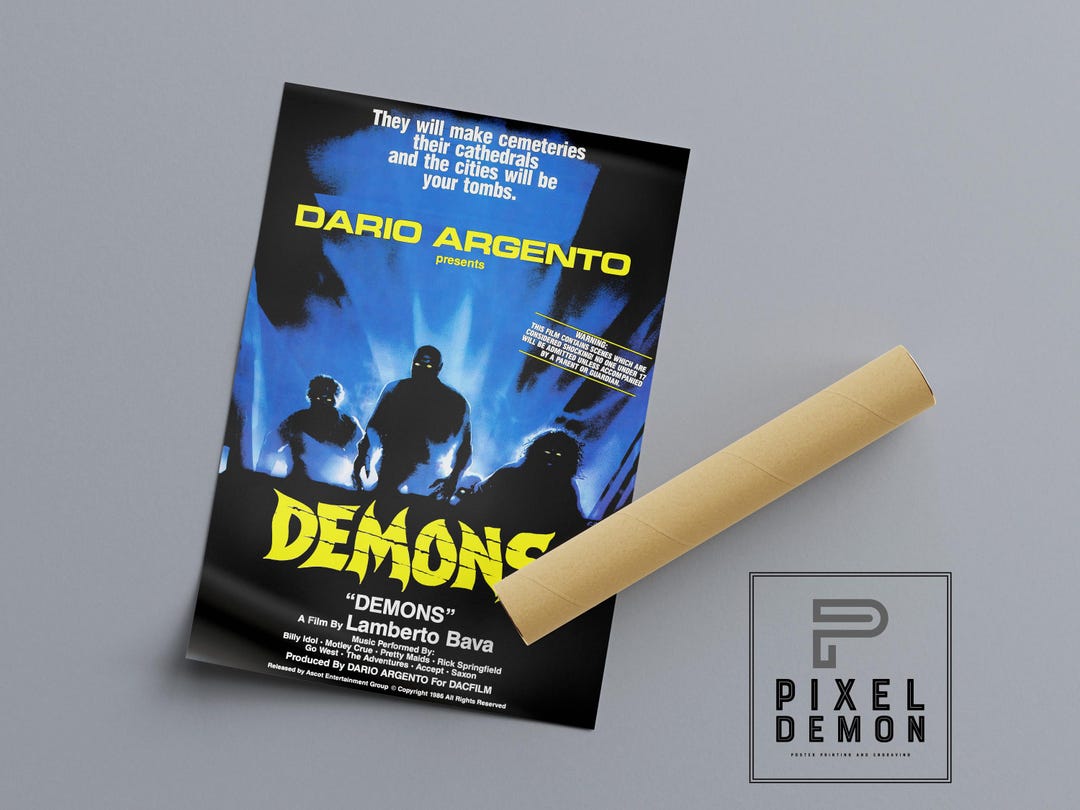 Demons Movie Poster Classic Wall Art Print - Etsy