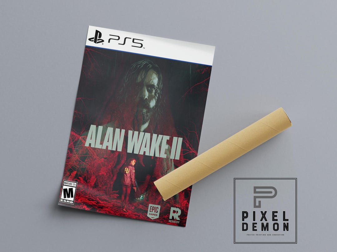 2020s Alan Wake 2 Gamer Poster Retro Classic Gaming Wall Art Print - Etsy
