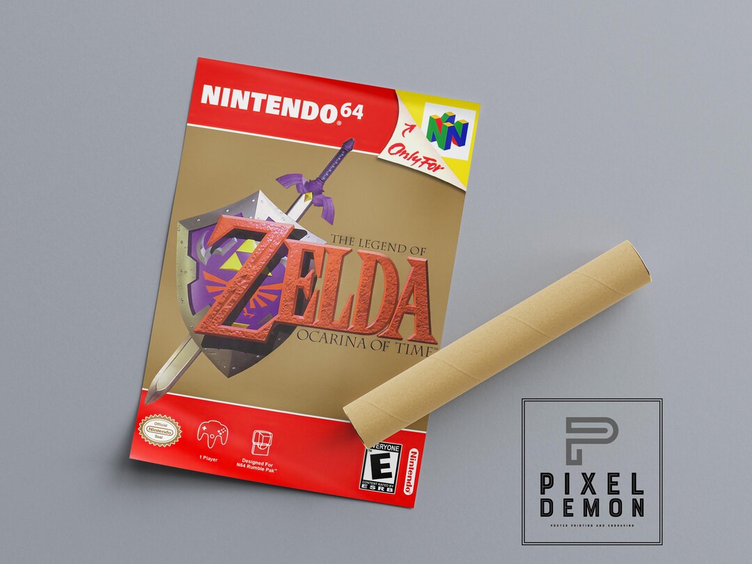 90s Zelda B Gamer Poster Retro Classic Gaming Wall Art Print - Etsy