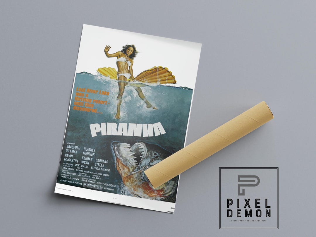 Piranha Movie Poster Classic Wall Art Print - Etsy
