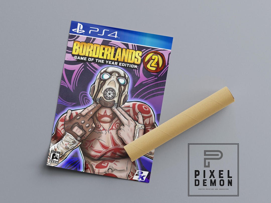 2010s Borderlands 2 Gamer Poster Retro Classic Gaming Wall Art Print - Etsy