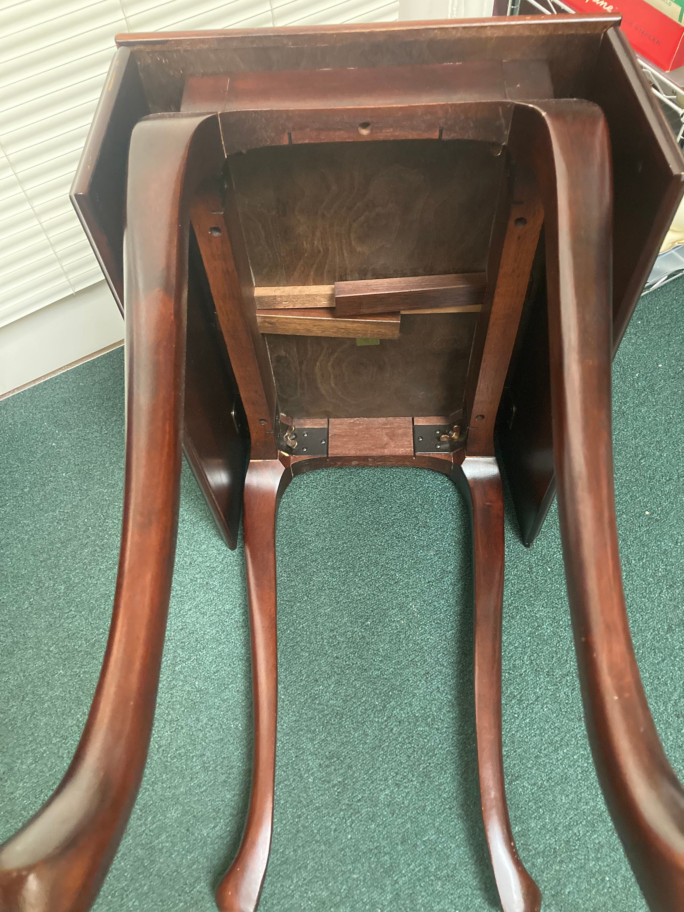 The Bombay Company Double Folding End Table / Mahogany Wood VTG 1960s ...