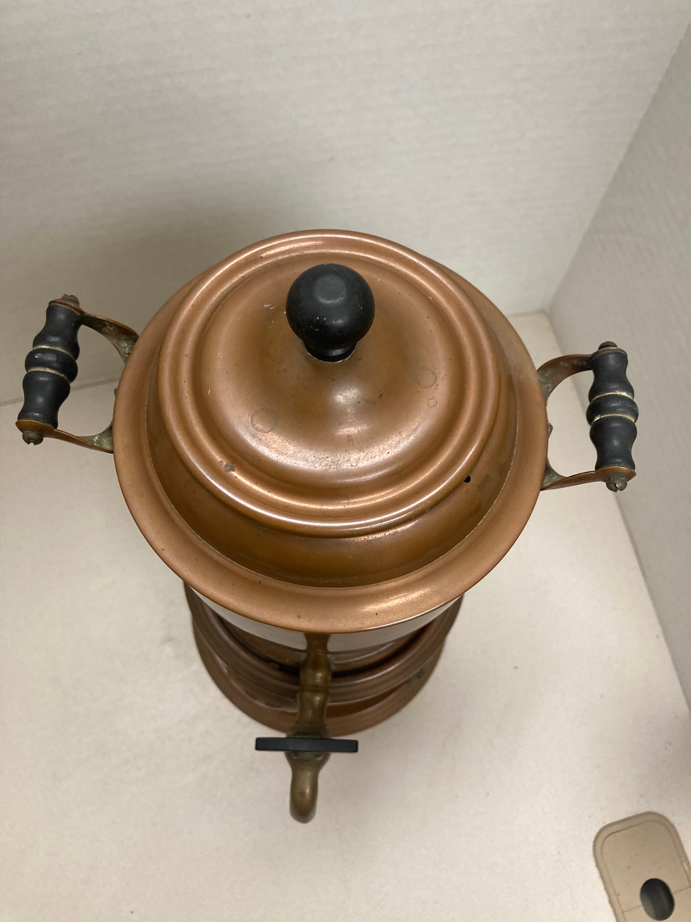 Antique Copper Manning & Bowman Co Percolator Coffee Pot / Meteor 7793 ...